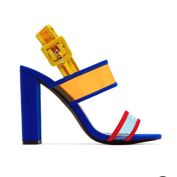 Shoes | Newmulti Color Double Strap Heels All Sizes | Poshmark